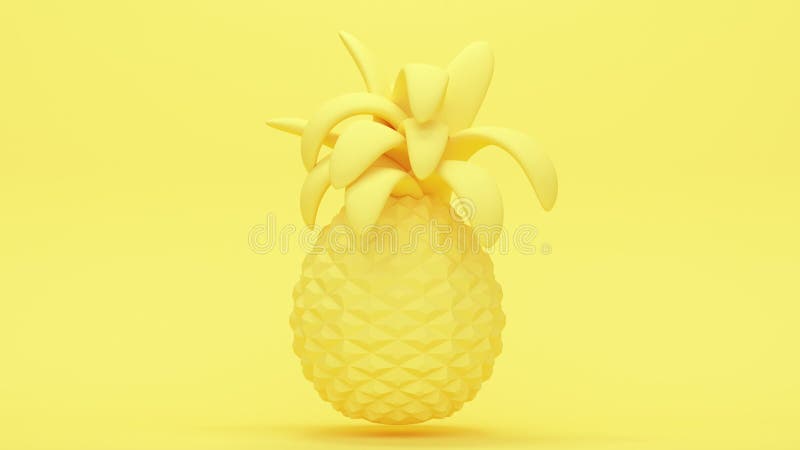 Pineapple Animation 4k with White and Green Screen Background for ...