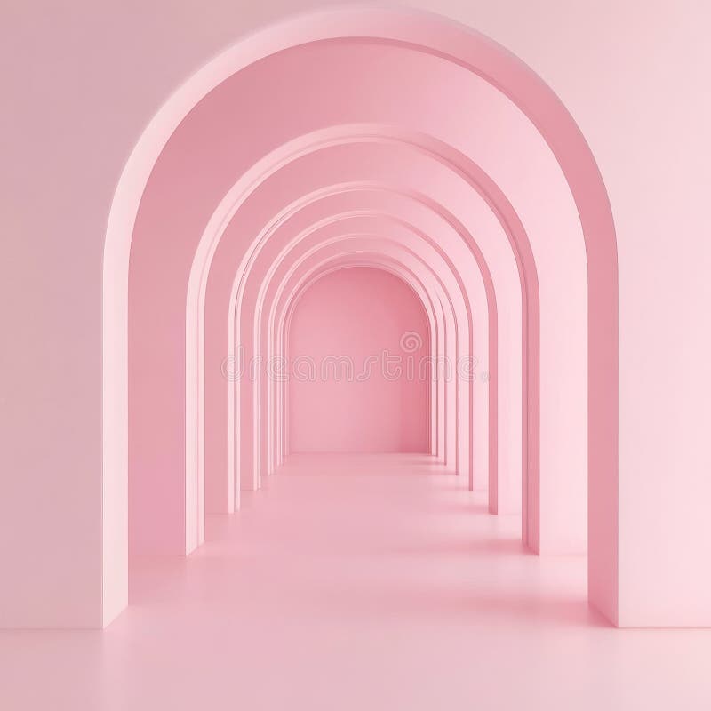 Abstract Pink Background with Arches. Vector Illustration. Eps 10 Stock ...