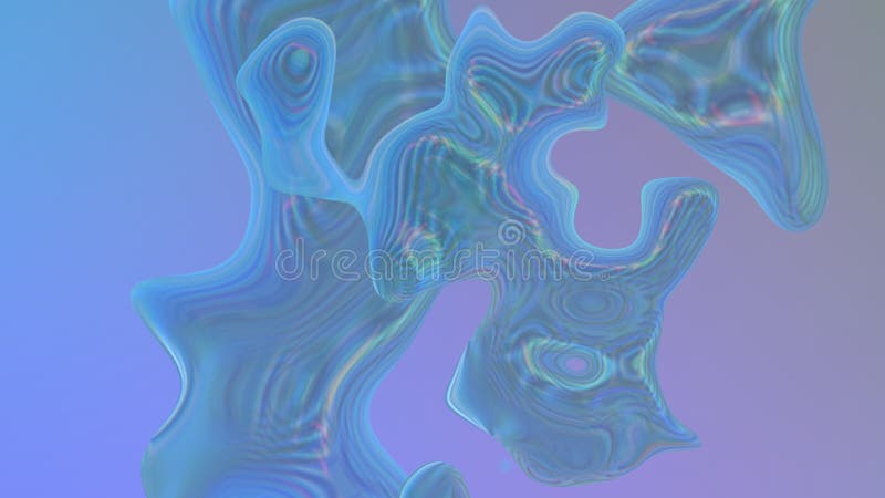 Abstract Pink Background with Blue Rainbow Shapes Stock Illustration ...
