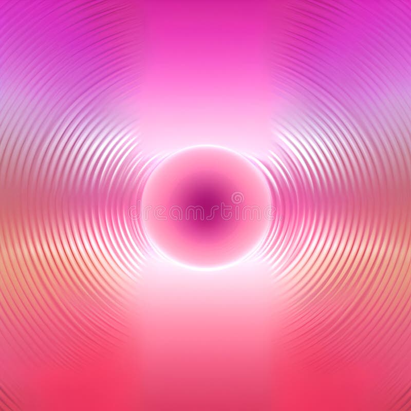 Abstract Pink Background with Concentric Circles in the Center of the ...