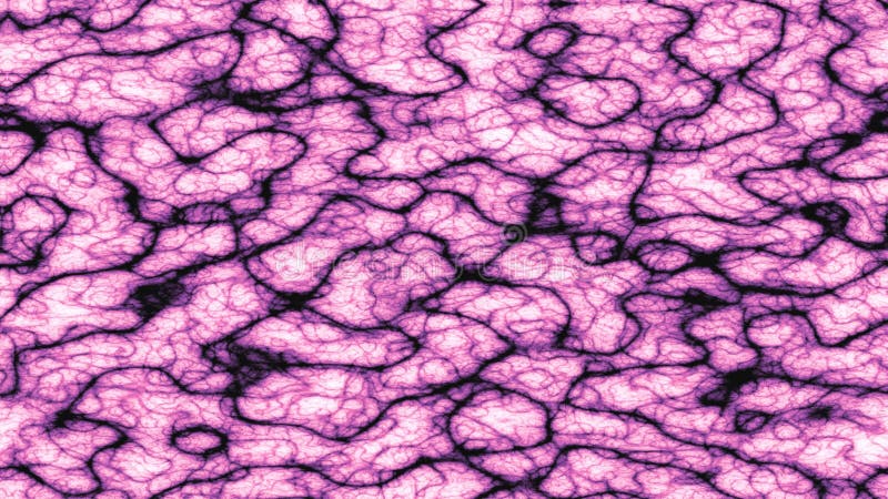 Abstract Pink Background with Dark Veins, or Streams. Animal View into ...