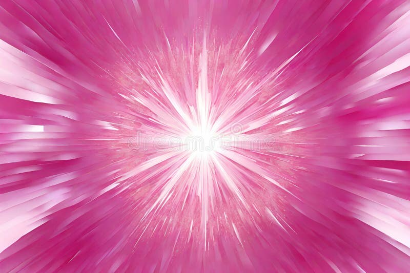 Abstract Pink Background. Fractal Explosion Star with Gloss and Lines ...