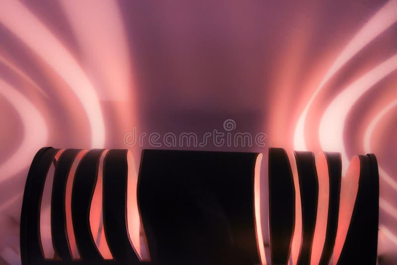 Abstract Pink Background with Light and Shadow Effects from a Slotted ...