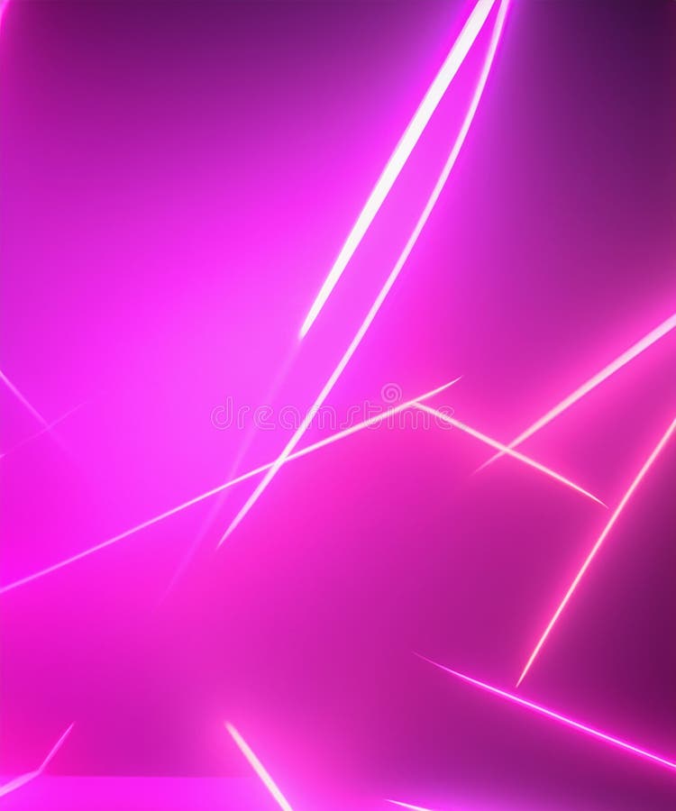 Abstract Pink Background with Neon Effects and Colorful Lights Stock ...