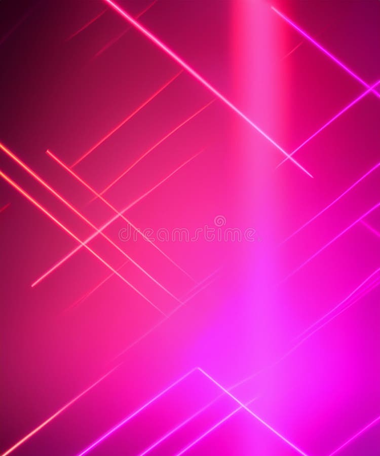 Abstract Pink Background with Neon Effects and Colorful Lights Stock ...