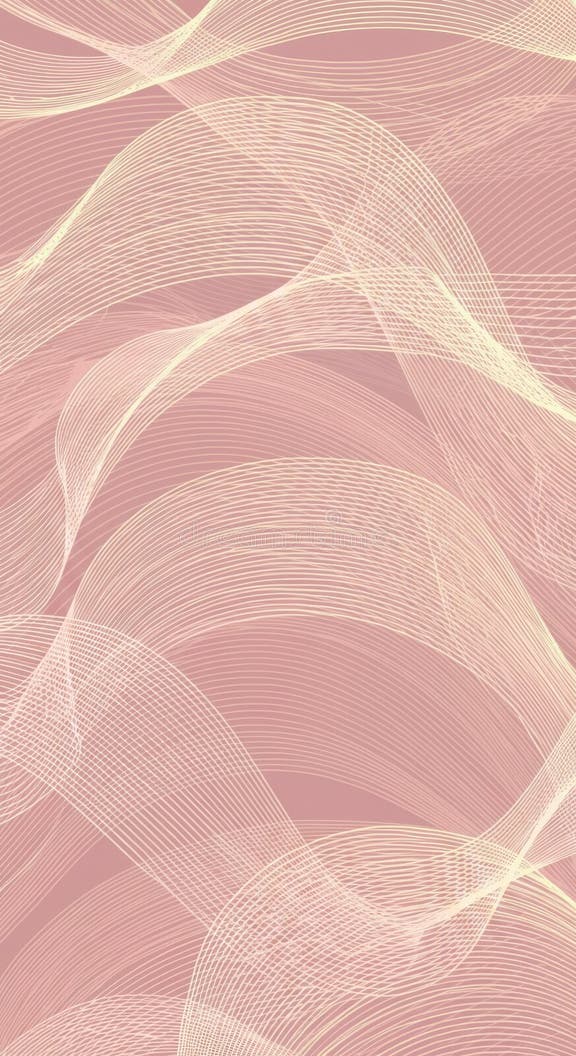 Abstract Pink Beige Textured Background with Wave Lines Stock Illustration - Illustration of ...