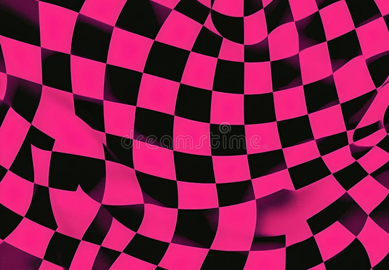 Abstract Pink and Black Checkered Flag Pattern High Quality Image Stock ...