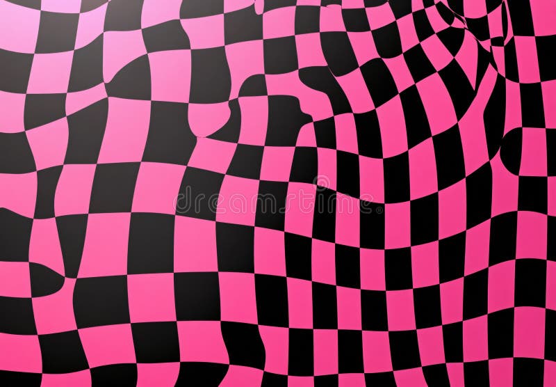 Abstract Pink Black Checkered Flag Wave Pattern High Quality Image ...