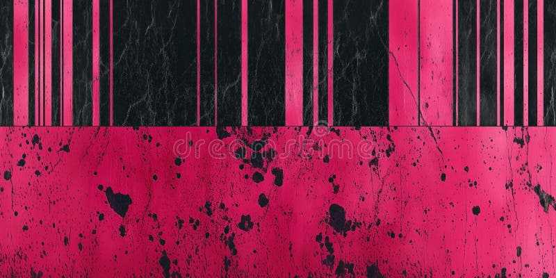 Abstract Pink and Black Grunge Barcode Stock Image - Image of nature ...