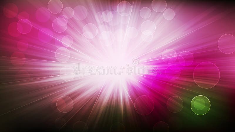 Abstract Pink Black and White Sun Rays Lights Bokeh Background Graphic ...