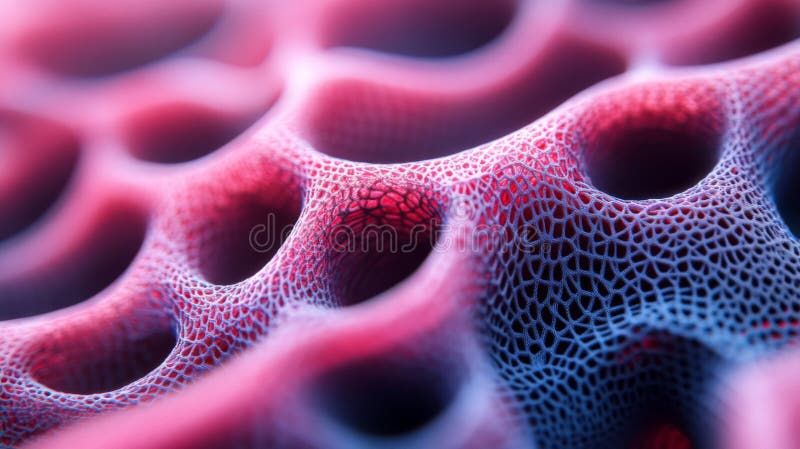 Abstract Pink and Blue 3D Mesh Network Texture Stock Illustration ...