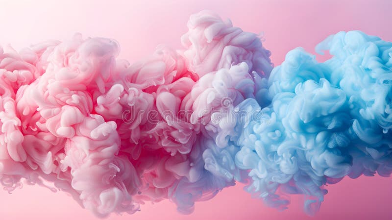 Abstract Pink and Blue Ink Swirl Background Illustration Stock ...