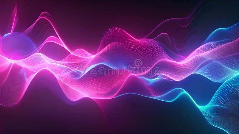 Abstract Pink and Blue Light Waves Stock Footage - Video of creativity ...
