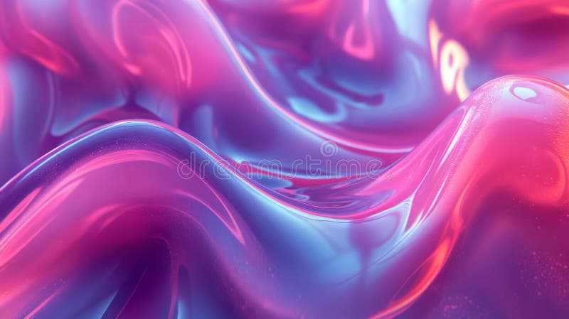 Abstract Pink Blue Purple Fluid Wave Background Stock Illustration ...
