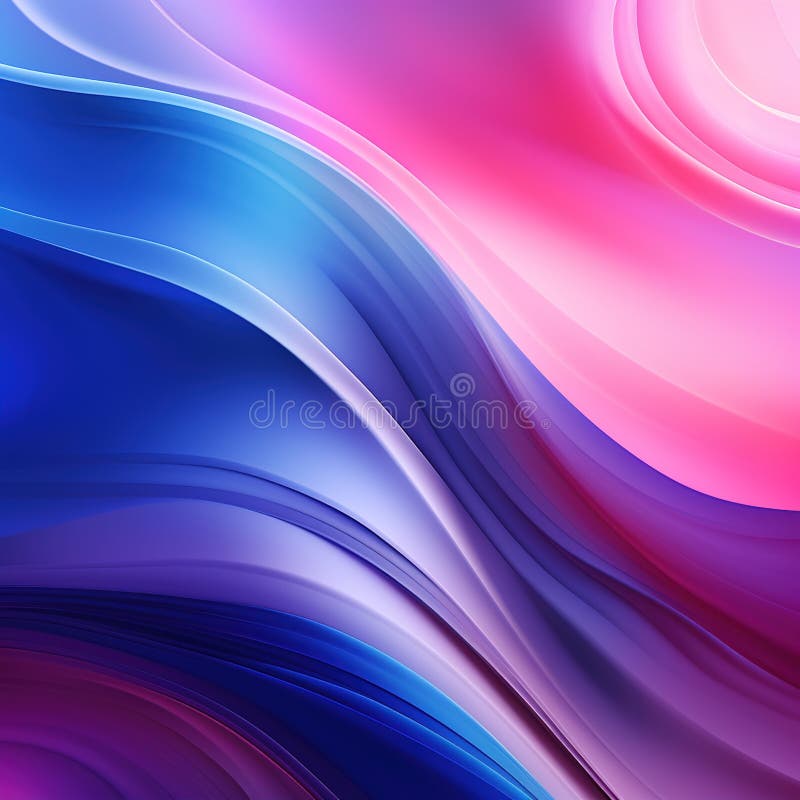 Abstract Pink Blue and Purple Gradient Wave Background. Geometric ...