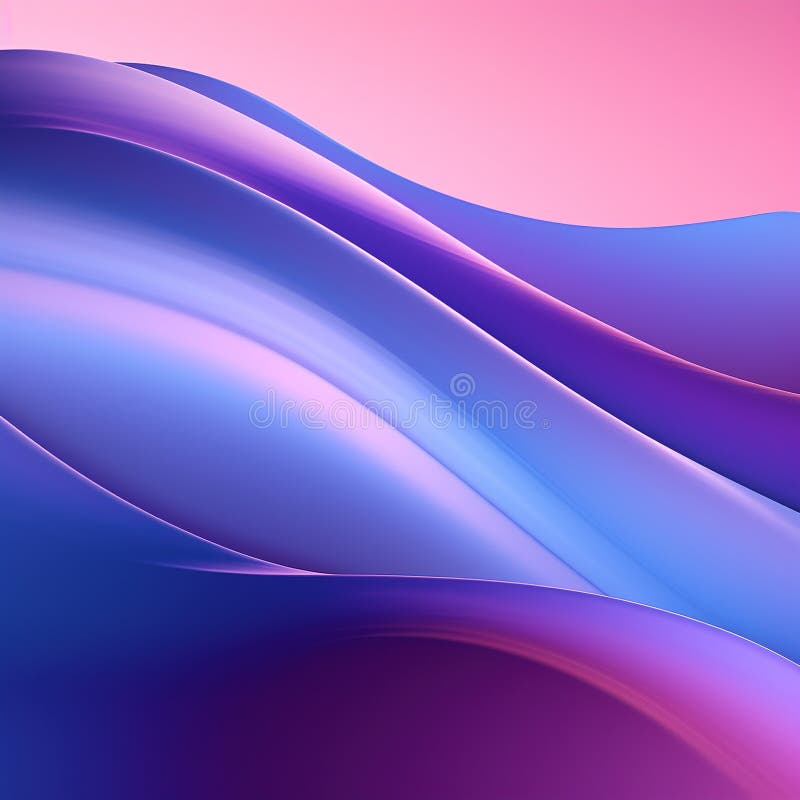 Abstract Pink Blue and Purple Gradient Wave Background. Geometric ...
