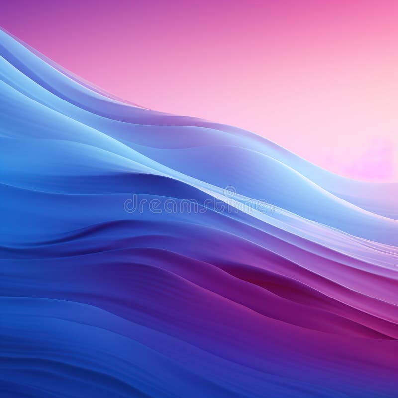 Abstract Pink Blue and Purple Gradient Wave Background. Geometric ...