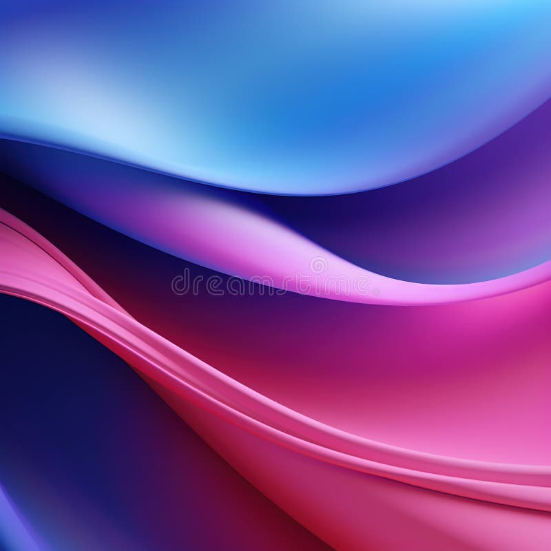 Abstract Pink Blue and Purple Gradient Wave Background. Geometric ...