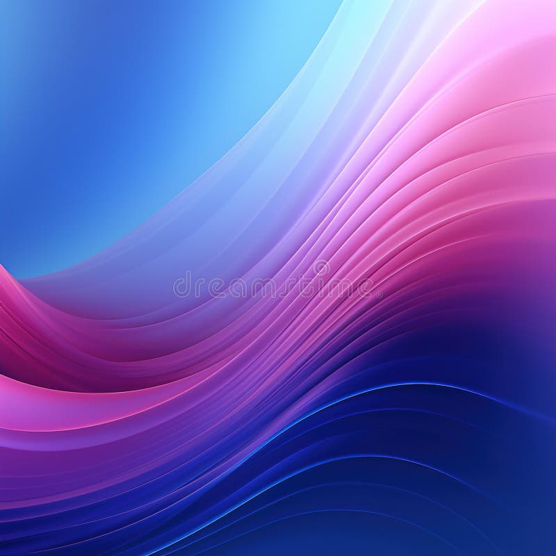 Abstract Pink Blue and Purple Gradient Wave Background. Geometric ...