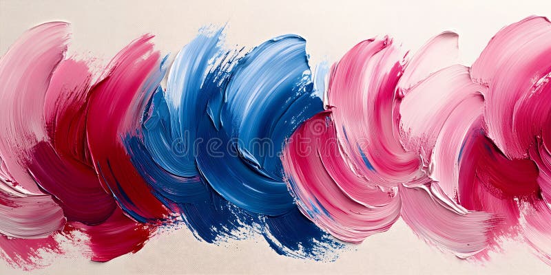 Abstract Pink Blue Red Swirls Paint Texture Background Image Stock ...