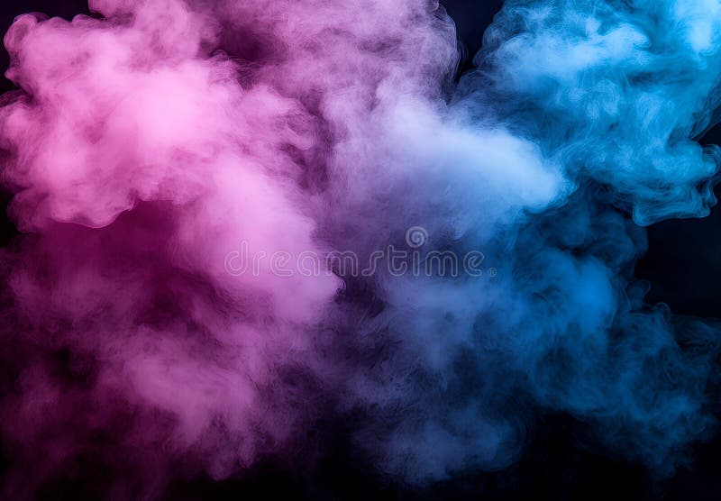 Abstract Pink and Blue Smoke Clouds Vapor Haze Texture Background Stock ...