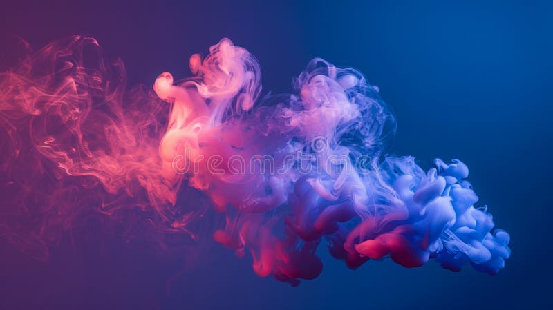 Abstract Pink and Blue Smoke on Dark Background Stock Photo - Image of ...