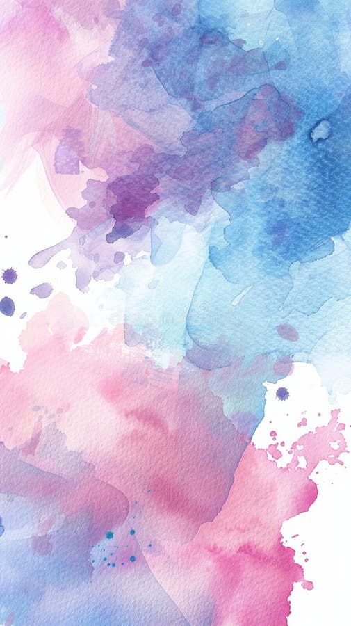 Abstract Pink and Blue Watercolor Background Stock Image - Image of ...