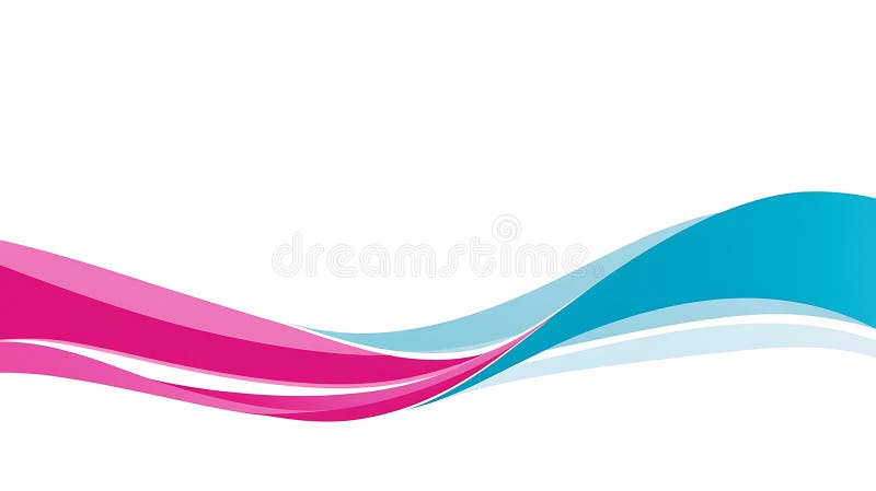 Abstract Pink Blue Wave Design Background Stock Illustration ...