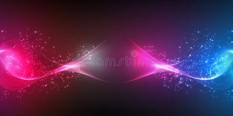 Abstract Pink Blue Wave Energy Sparkle Background Design Stock ...