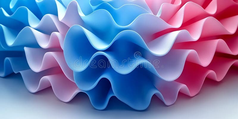 Abstract Pink Blue Wave Fabric Texture Background Design Art Soft Wavy ...