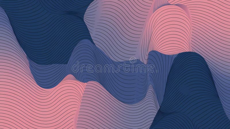 Abstract Pink and Blue Wave Pattern, Modern High Quality Image Stock ...