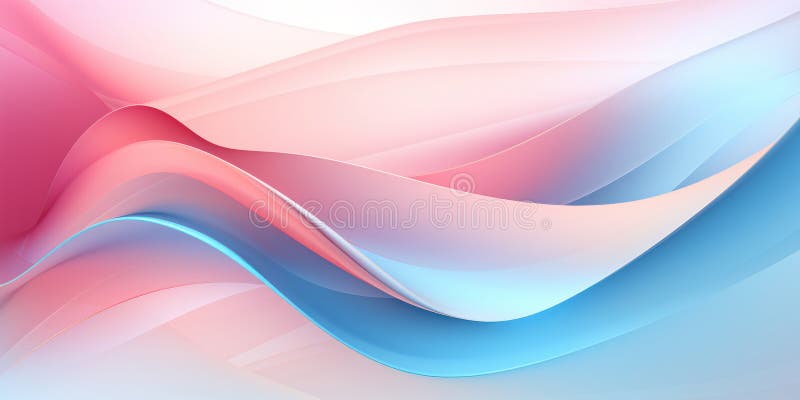 Abstract Pink and Blue Waves Background. Silk Gradients and Smooth ...