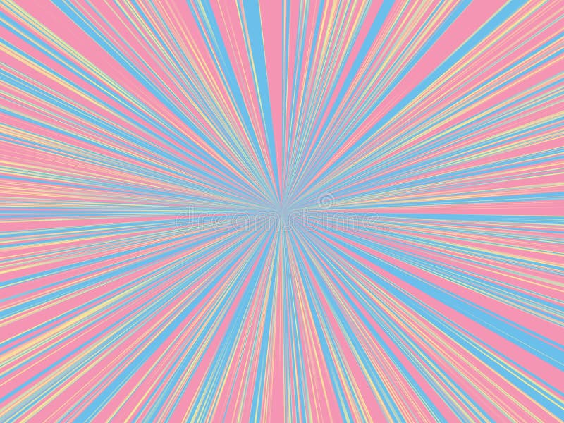 Abstract Pink Blue and Yellow Color Sunburst,sun Ray Background Stock ...