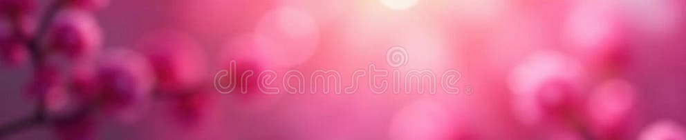 Abstract Pink Bokeh with Blurred Highlights Gentle, Diffused Light ...