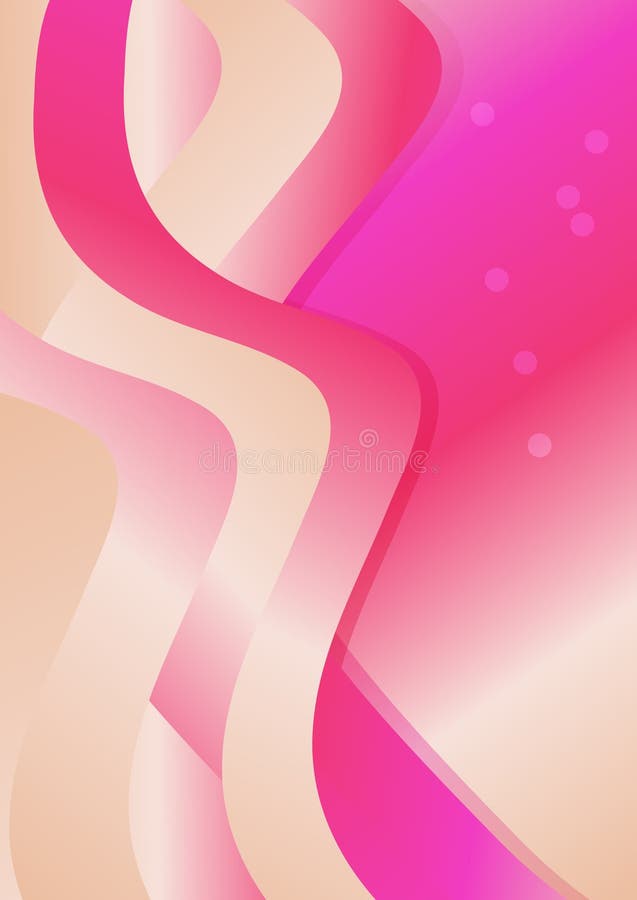 Abstract Pink And Brown Liquid Gradient Vertical Wavy Background Vector