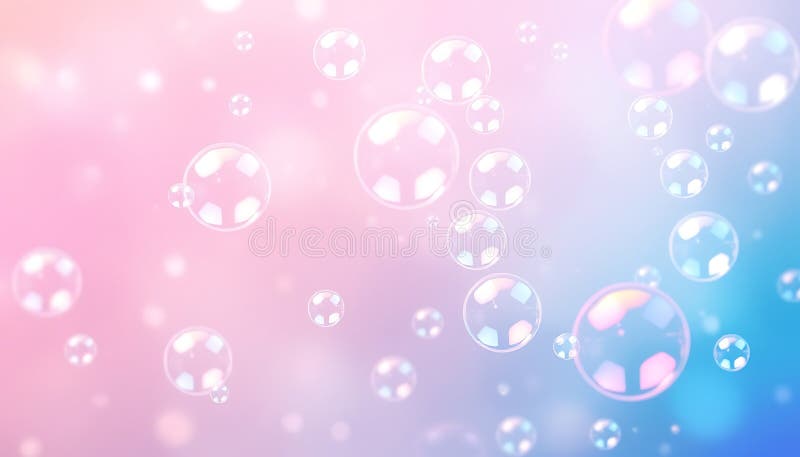 Abstract Pink Bubbles Background, a Dreamy and Soft Pastel Texture Design Generative AI Stock ...