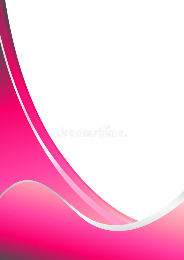 Abstract Pink Business Wave Presentation Template Vector Beautiful ...