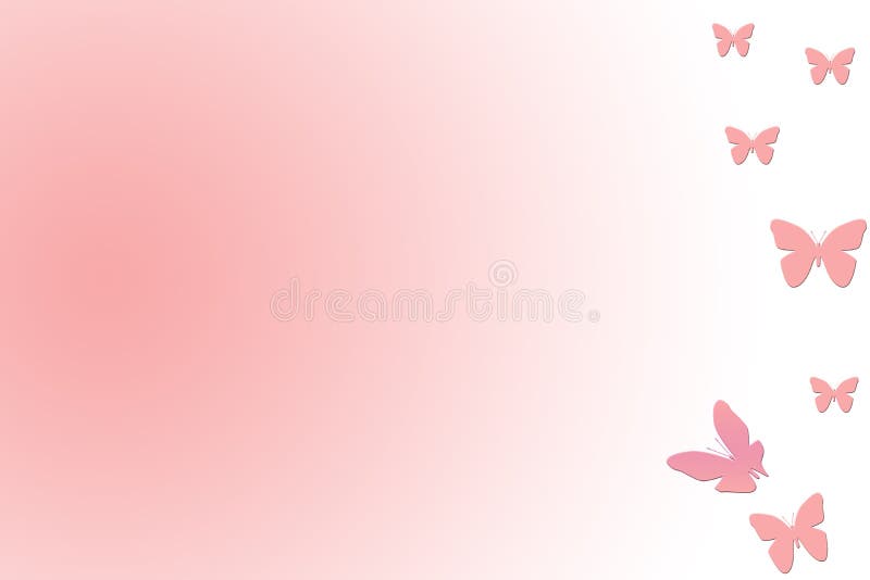 Abstract Pink Butterfly Wallpaper Background Web Child Room Stock ...