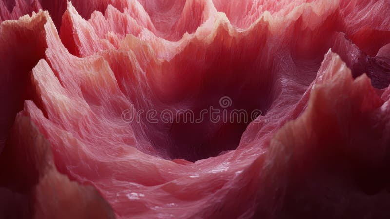 Abstract Pink Canyon Organic Waves and Deep Shadow Stock Photo - Image ...