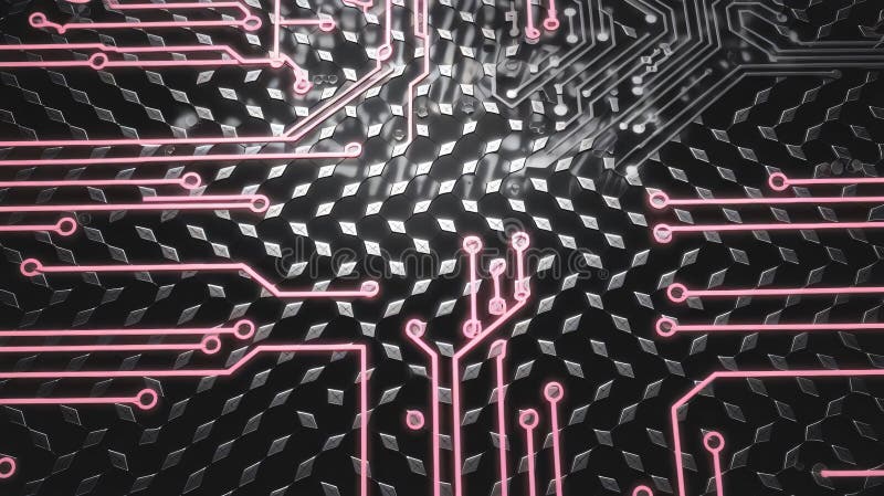 Abstract Pink Circuit Board Technology Background, Good Resolution ...