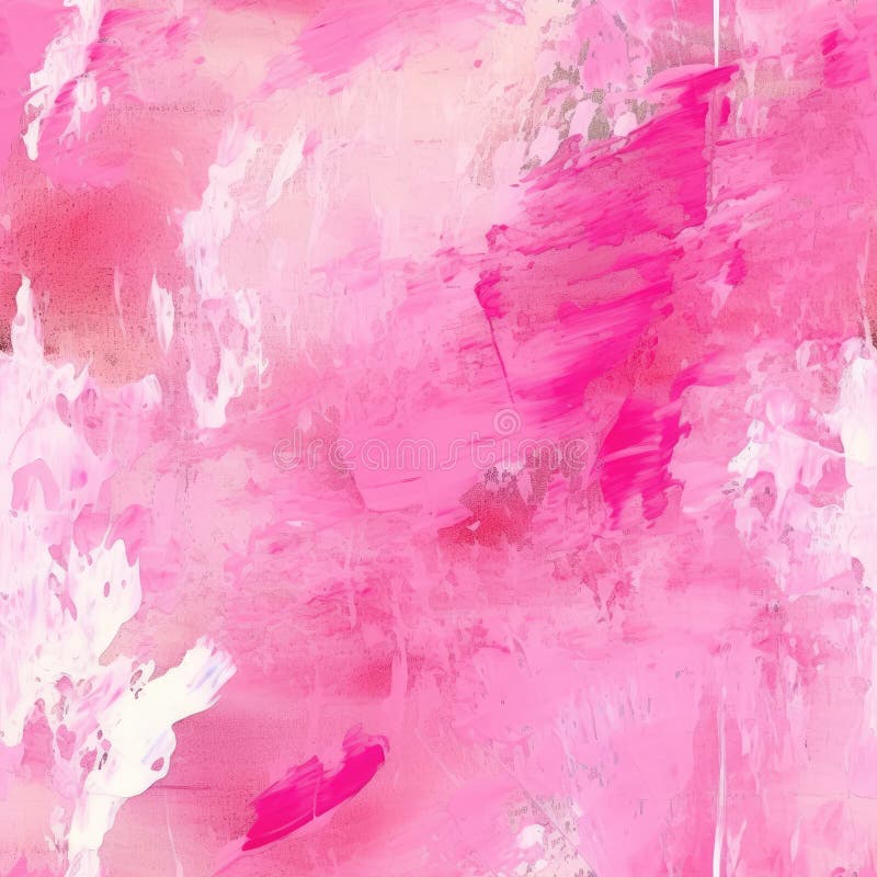 Abstract Pink Color Painting with Grunge Texture Stock Illustration ...
