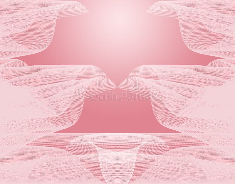 Abstract Pink Curve Line Background Stock Illustration - Illustration ...