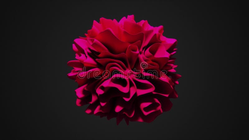 Abstract Pink 3D Shape with Fluid Loop Animation Stock Video - Video of ...