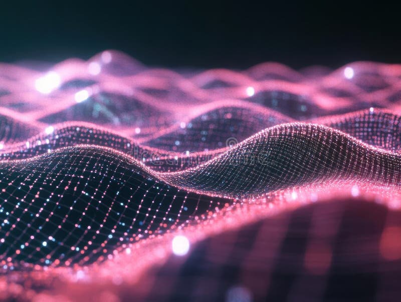 Abstract Pink Digital Landscape, a Mesmerizing Visual of ...