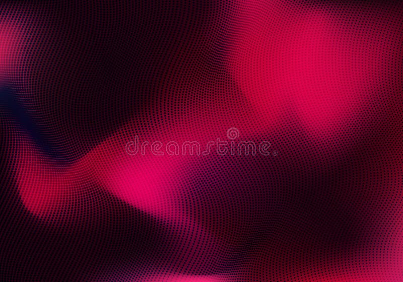 Abstract Pink Dynamic Wave Motion Blurred Background with Dots Pattern ...