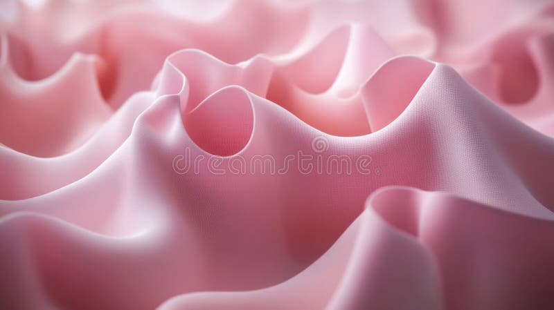 Abstract Pink Fabric Texture Background with Gentle Waves and Smooth ...