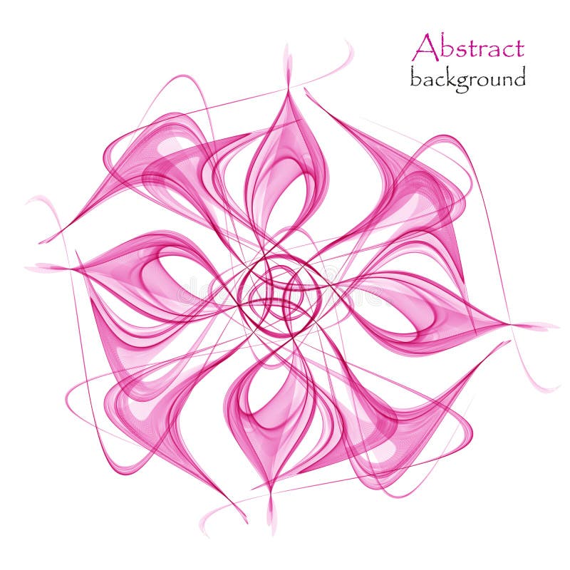 Abstract Pink Flower in the Form of a Logo Stock Vector - Illustration ...