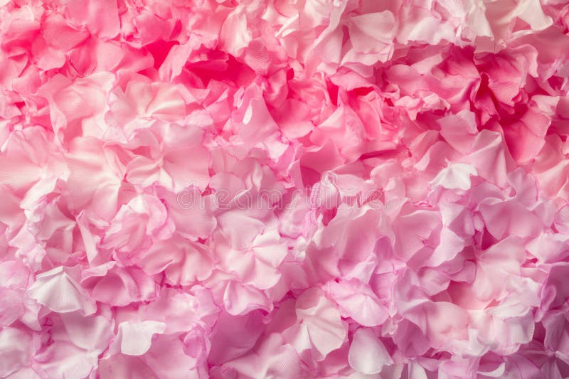Abstract Pink Flower Petals Scattered Randomly, with Soft Edges and a ...