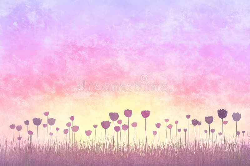 Abstract Pink Flowers Form a Seamless and Repeatable Texture on a White ...