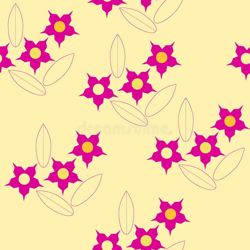 Abstract Pink Flowers on a Light Background for Textiles. Stock Vector ...